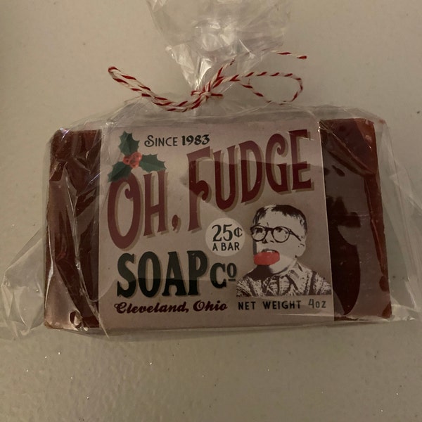 Oh Fudge! Soap Bar WRAP Inspired by Holiday Classic Movie "a Christmas ...