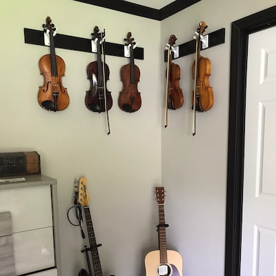 White Violin Wall Mount Hanger for Viola, Electric Violin in Custom ...