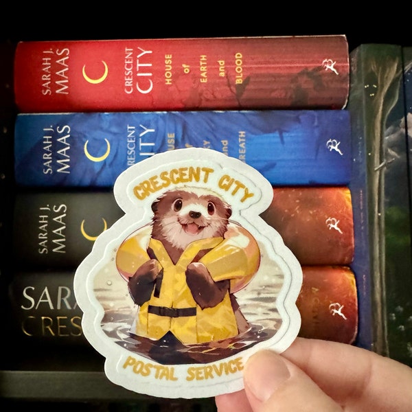 Crescent City Otter Sticker | Lunathion Postal Service - Etsy