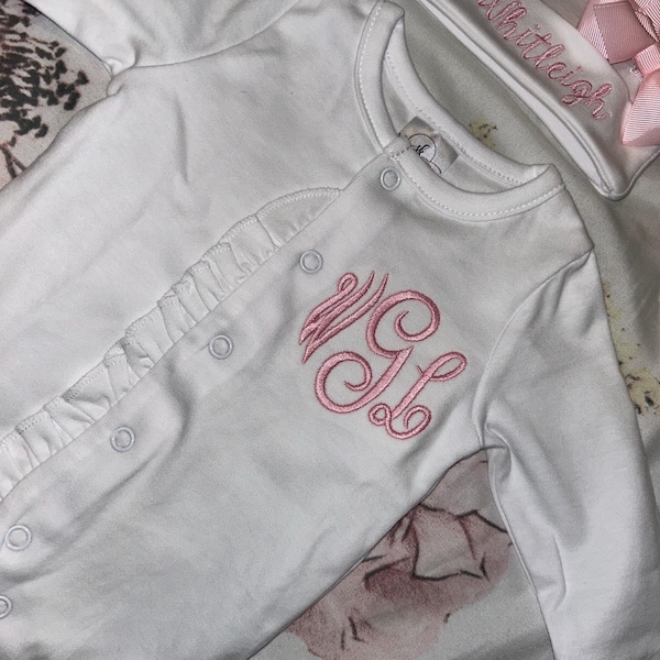 Monogrammed Pajamas, Girls Personalize Pajamas, Boys Monogram Pajamas ...