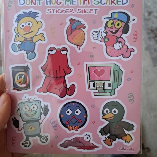 Don’t Hug Me I’m Scared DHMIS Die Cut Vinyl Sticker Sheet - 6.5" X 5.5 ...