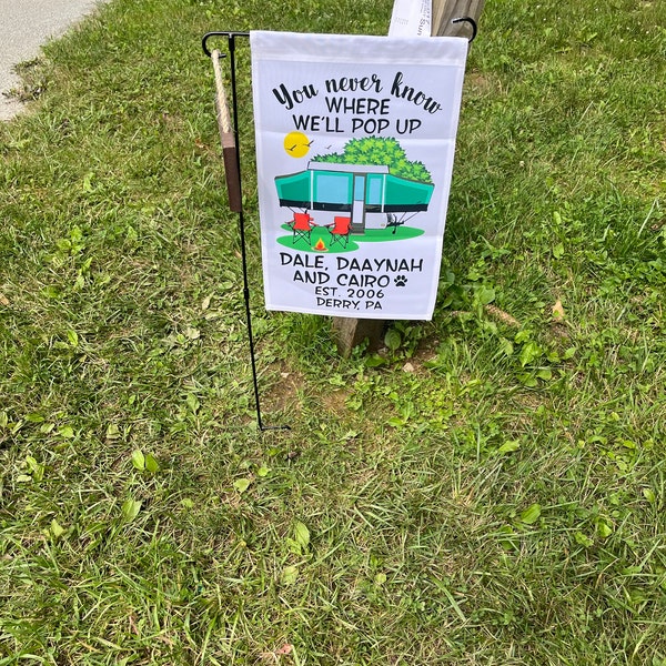 High Class Trailer Trash Personalized Garden Flag, Airstream Decor ...