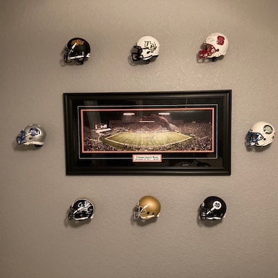Mini Football Helmet Wall Hanger Mount - Etsy