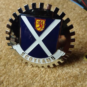 Christian Flag Emblem Chrome Car Decal Sticker - Etsy