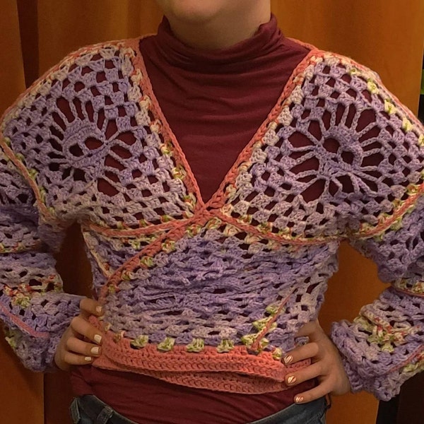 CROCHET PATTERN Friday the Thirteenth Skull Cardigan / Spooky Cardigan ...