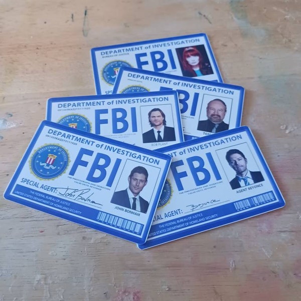 Supernatural FBI Badge "john Bonham" AKA Dean Winchester - Etsy