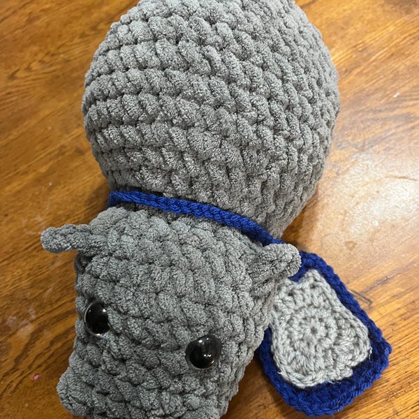 Happy the Hippo, NO-SEW Crochet Amigurumi PDF Pattern, Adorable Cute ...