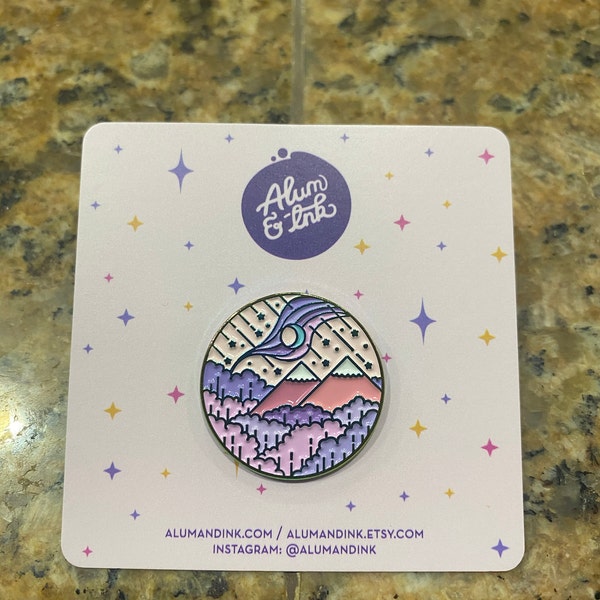 Lunar Ascension Duochrome Enamel Pin - Etsy