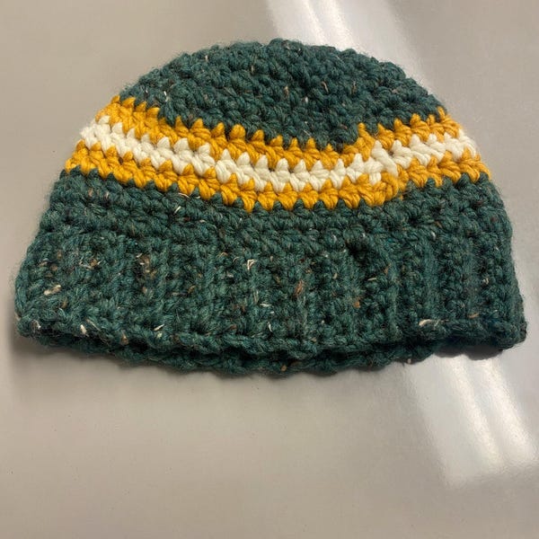Ohio State Buckeyes Crochet Hat, Ohio State Beanie, Unisex, Women’s Hat ...