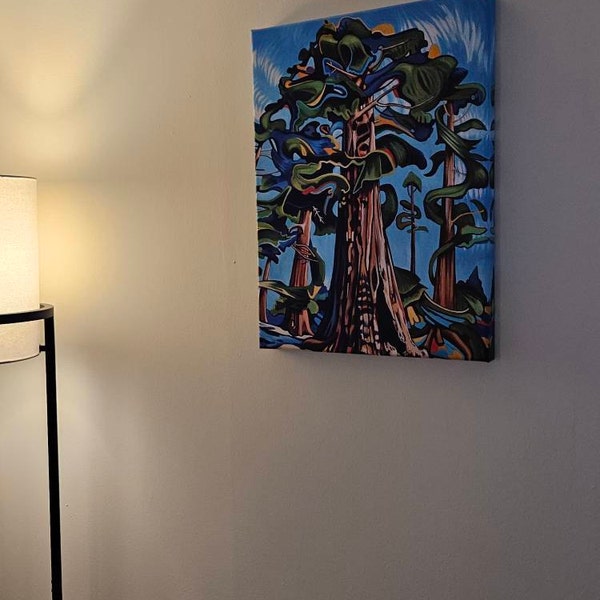 ORIGINAL PAINTING Tree Waves (2021) Acrylic on Canvas 60x40 Inches Tree ...