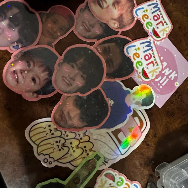 Mark Lee NCT DREAM,NCT, Cute Stickers Set Vinyl Sticker Bundle - 4 ...