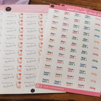 Termly Planner Stickers. School Term Planner Stickers. Teacher Planner ...