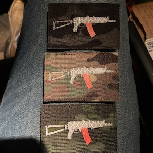 Laser Cut Multicam Tropic AKS-74U 3" X 2" Morale Patch With Hook Backing Krinkov Patch - Etsy