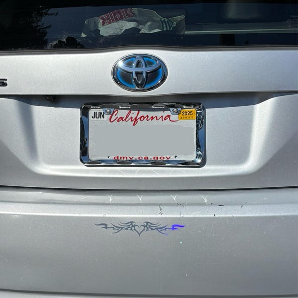 Bumper Sticker / Car Tramp Stamp / Y2K / Heart / Wings / Gothic / Vinyl ...