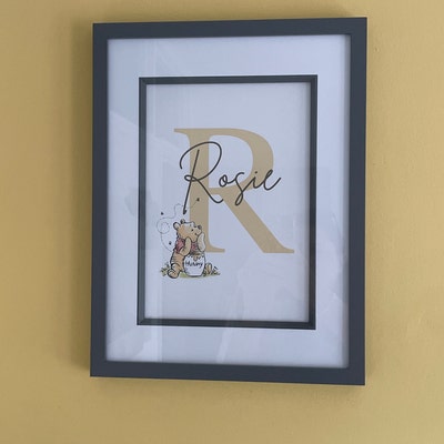 Winnie the Pooh Personalised Name Print Winnie the Pooh - Etsy