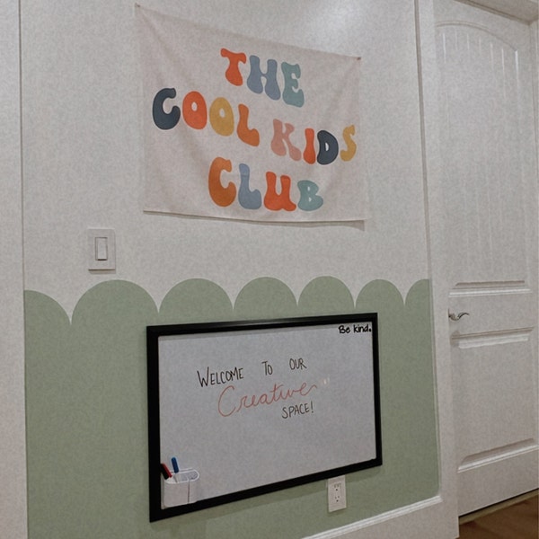 The Cool Kids Club Flag Play Room Decor Playroom Sign Play All Day Sign ...
