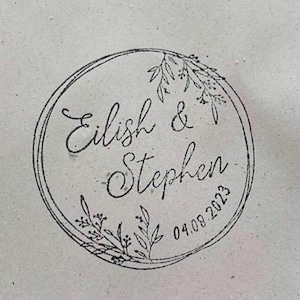 CUSTOM WEDDING STAMP, Wedding Stamp, Personalized Wedding Stamp ...