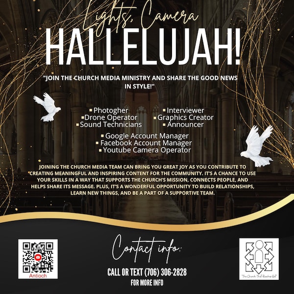 Church Flyer, Editable Canva Church Flyer, Church Flyer Template, Diy ...
