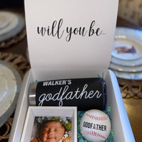 Godfather Proposal Box Will You Be My Godfather Godparents Proposal the ...