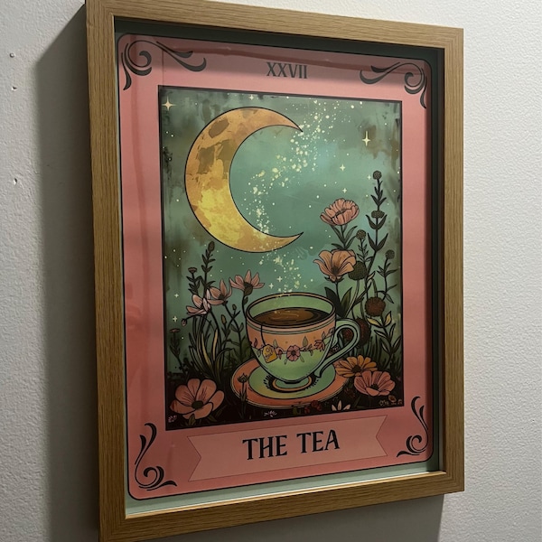 The Tea Tarot Print - Tea Tarot Card - Botanical Tea Print - Gift for ...