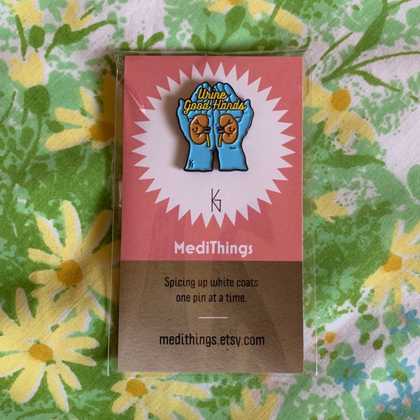 Urine Good Hands Kidney Transplant Pin- Urology/ Kidney Failure ...