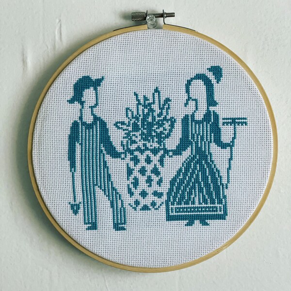 Pyrex Friendship Cross Stitch Pattern PDF - Etsy