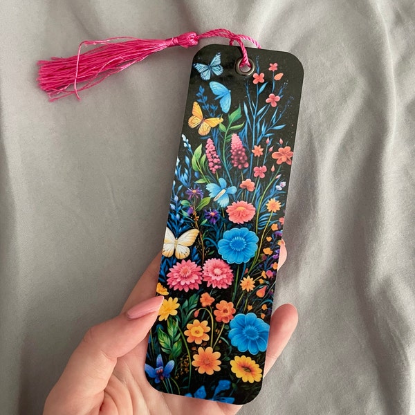 Neon Butterfly Bookmarks, Butterflies, Bookmark - Etsy