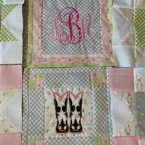 Interlocking Monogram Embroidery Font 4 Sizes Machine BX Embroidery ...