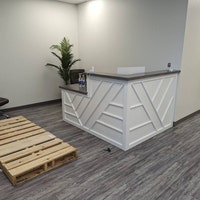 Rustic Reclaimed Retail Counter Reception Desk Office Desk - Etsy UK