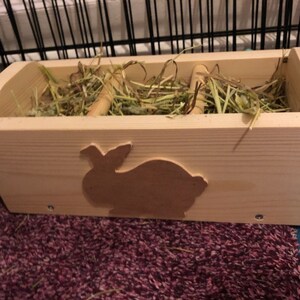 Rabbit Hay Feeder / Feeding Trough - Etsy UK