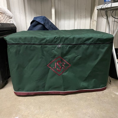 Customized Tack Trunk Cover With Zipper and Handle Flaps, Padded Top ...