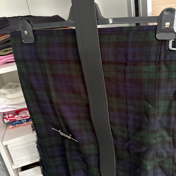 Men's Scottish Handmade 10 Pieces Kilt Set Bagpiper Kilt Outfit ...