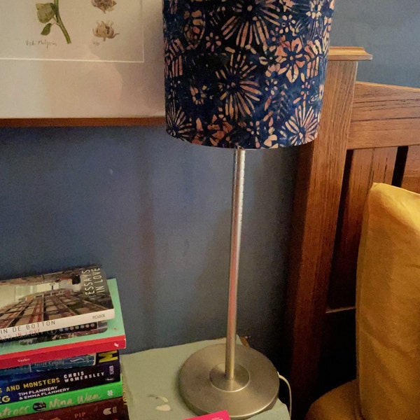 Blue Lampshade, African Print Lampshade, Ankara Lampshade, Vlisco ...