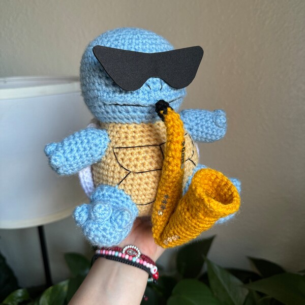 Saxophone Crochet Pattern, Crochet Christmas Ornament Pattern ...