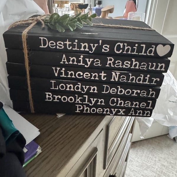 Custom Hardback Book Stacks | Family Book Stacks | Quote Book Stacks ...