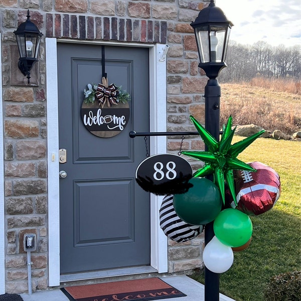 Football Front Door Decor | Football Sign | Sports Sign | Football ...