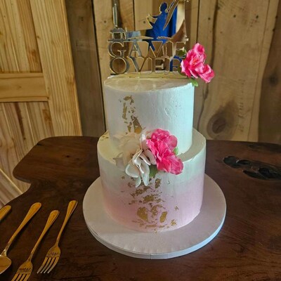 Game Over Wedding Cake Topper, Gamer Wedding Cake Topper Video Game ...