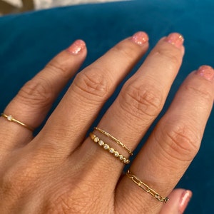Raso Chain Ring Soft Ring Minimalist Ring Dainty Ring - Etsy