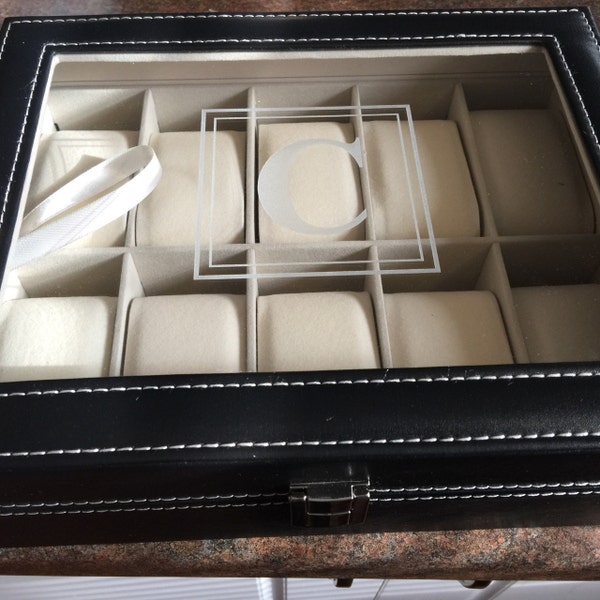 Mens Watch Box, Custom Watch Box, Mens Watch Case, Watch Storage Case ...