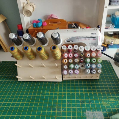 Spool Rack Thread Holder Sewing Pegboard Storage Sewing Room Organiser ...