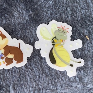 Ray With Evangeline Plushie Transparent Disney Laptop Stickers ...