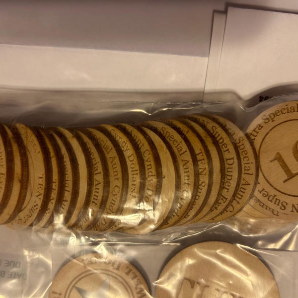 100 Custom Round Tuit Tokens - Your Company or Church Name and Message ...