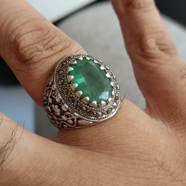 Islamic Sufi Third Kalima Tamjeed Ring Sterling Silver, Muslim Silver ...