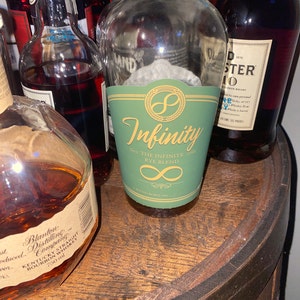 Infinity Bottle Label Larceny Inspired Bourbon Whiskey | Etsy