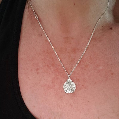 Dainty Sunflower Necklace / Gold Sunflower Necklace / Silver Flower ...