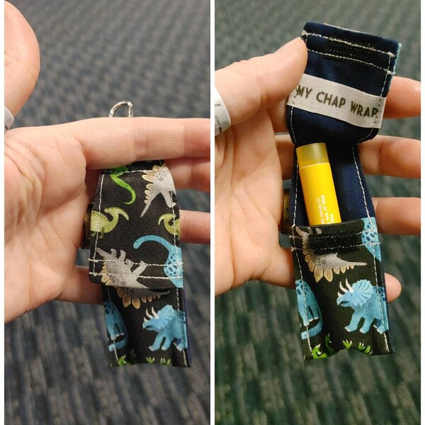 BANDANA Chapstick Holder, Closed Top Lip Balm Keychain Fob, Western ...