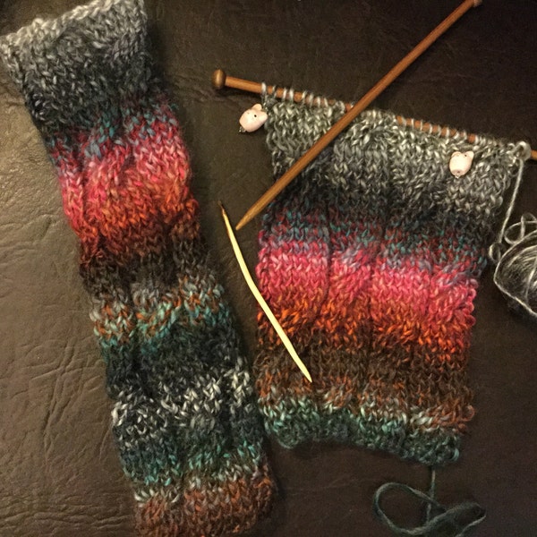 Knotted Bark Neck Cuff Knitting PATTERN Easy, Quick Knit Scarf, Cowl ...