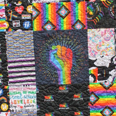 Gay Pride LGBT Art. Fabric Panel Sewing Craft Printed - Etsy UK