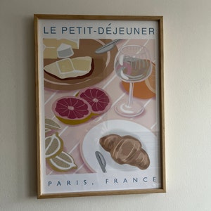 Le Petit-dejeuner French Breakfast Art Print French Art | Etsy UK
