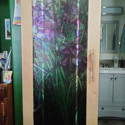 Custom Size Stained Glass Window Film Matte Finish, UV Protection ...